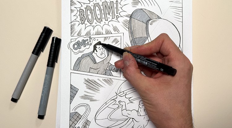 Tuto planche de BD avec Faber-Castell | Cultura